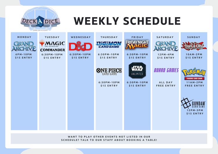 Events – DeckaDice